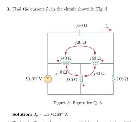 Solved 3. Find the current Io in the circuit shown in Fig. | Chegg.com