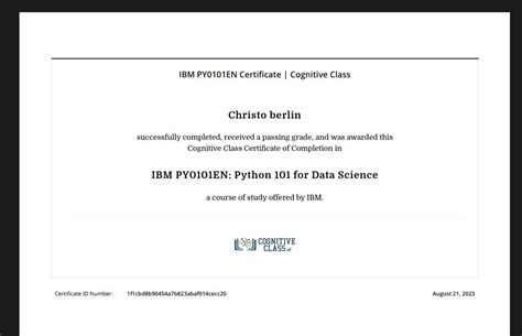 Christo Berlin On Linkedin Ibm Cognitiveclass Certification