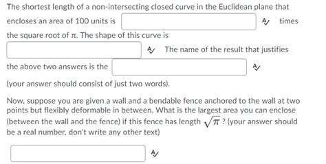 solved the shortest length of a non intersecting closed