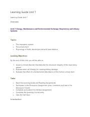 Learning Guide Unit 7 Pdf Learning Guide Unit 7 Learning Guide Unit 7 Overview Unit 7 Energy