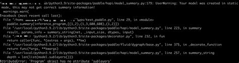 flops计算只输出一部分summary计算报错 Issue PaddlePaddle Paddle GitHub