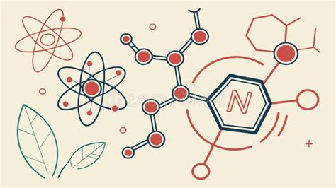 Molecular Structure Science And Chemistry Model Illustration Vector Design Generative Ai Stock