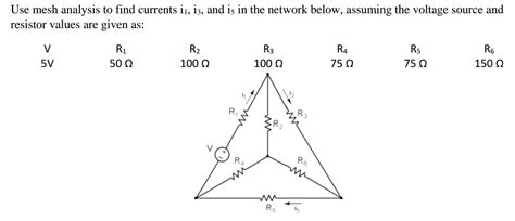 Solved Use Mesh Analysis To Find Currents I I And I Chegg
