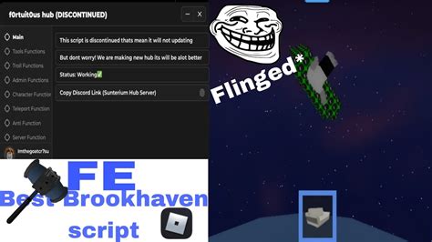 Brookhaven Troll Script Fortuitous Fling People Op Hub Unlock Premium