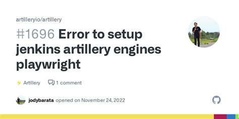error to setup jenkins artillery engines playwright · artilleryio
