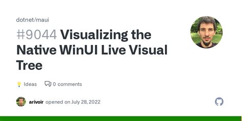 Visualizing The Native WinUI Live Visual Tree Dotnet Maui Discussion GitHub