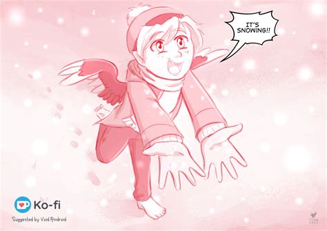 kofi sketch 57 Christian it's snowing by Foxhatart on DeviantArt