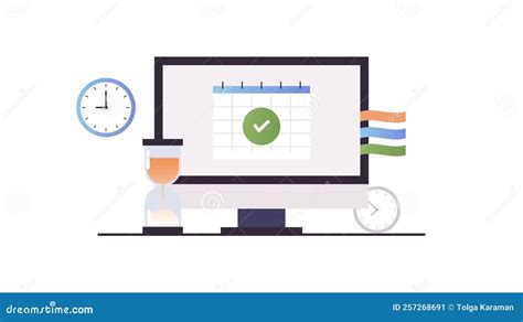 Schedule Planning And Work Tasks Filling Checklist Making Schedule
