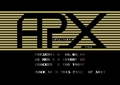 CSDb New Bad Intro By Asphuxia 1989 CSDb New Bad Intro By Asphuxia 1989