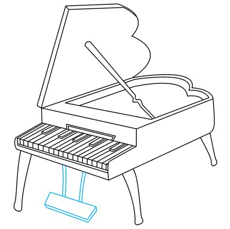 How To Draw A Piano Really Easy Drawing Tutorial