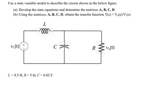 solved use a state variable model to describe the circuit