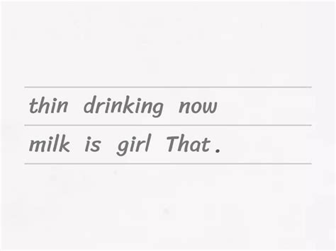 Subject Verb Object Pattern Unjumble