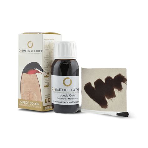 Suede Color Tintura Marrone Cosmetic Leather