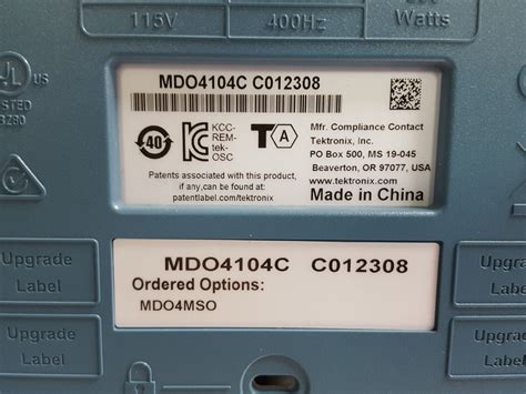 Tektronix Mdo4104c Mixed Domain Oscilloscope 1ghz 4ch Tpp1000 3