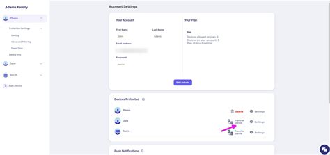 Delete Or Transfer A Device Profile