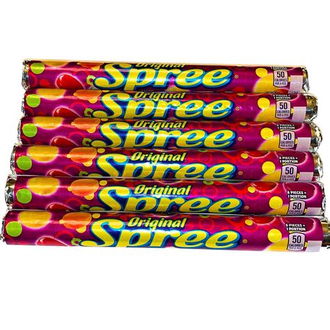 Spree Original Candy 177 Oz Tubes 6 Pack Grocery