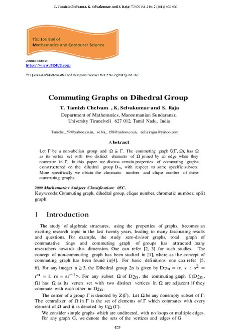 pdf commuting graphs on dihedral group