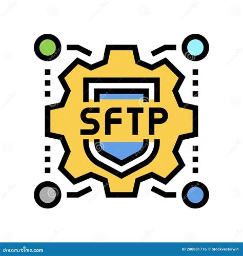 sftp secure file transfer protocol acronym technology concept