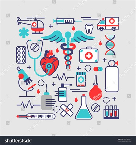 Medical Health Care Concept Modern Flat Stock Vector Royalty Free Shutterstock