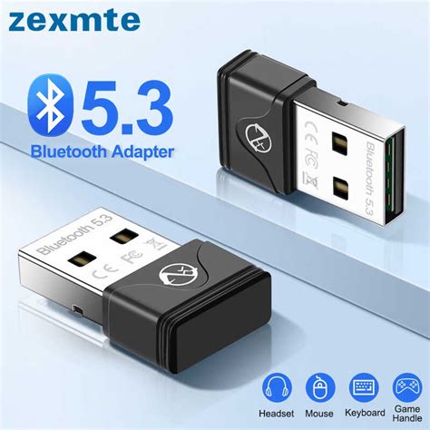 Zexmte Bluetooth Adapter Usb Bluetooth Dongle Para Sa Pc Speaker Wireless Mouse