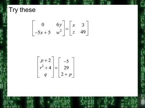 introduction to matrices ppt