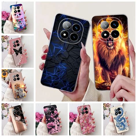 For Phone Case Xiaomi Redmi Note 14 Pro Plus Cover Cool Lion Marble