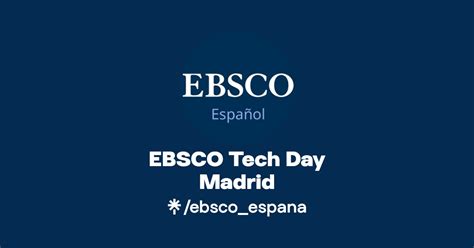 Ebsco Tech Day Madrid Linktree