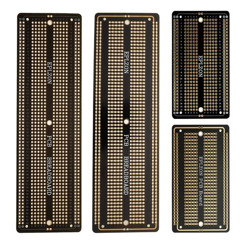 Eplozn 2pcs 68x205 And 2pcs 35x205 Breadboard Kit Solderable Breadboards For Electronics