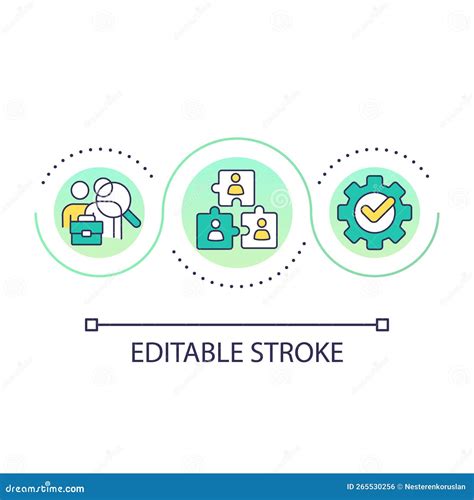 Hr Management Loop Concept Icon Stock Vector Illustration Of Staff