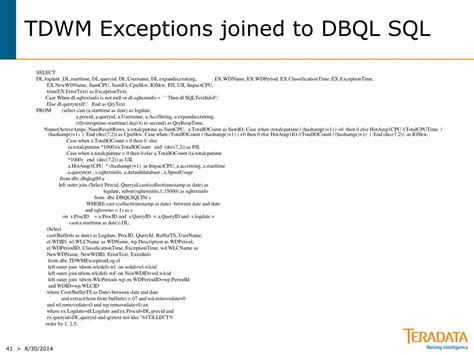 Ppt Turning Dbql Data Into Actionable Information Powerpoint
