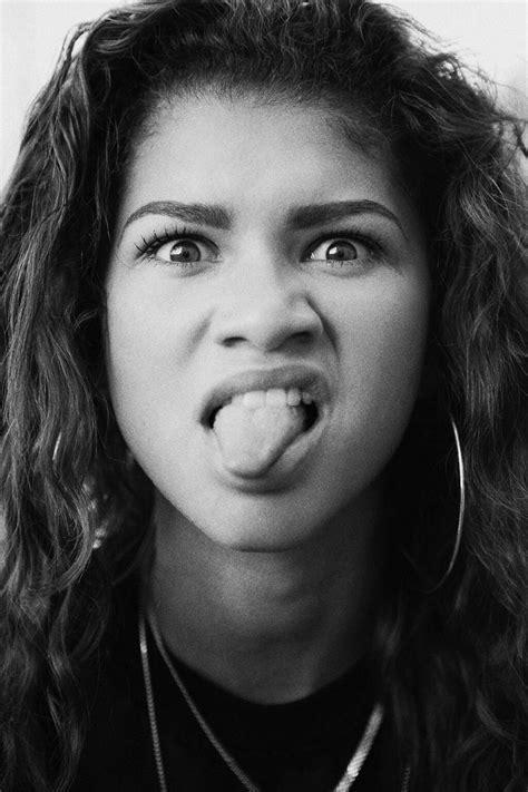 Zendaya Portrait Photography Zendaya Funny Faces Zendaya Tongue Out