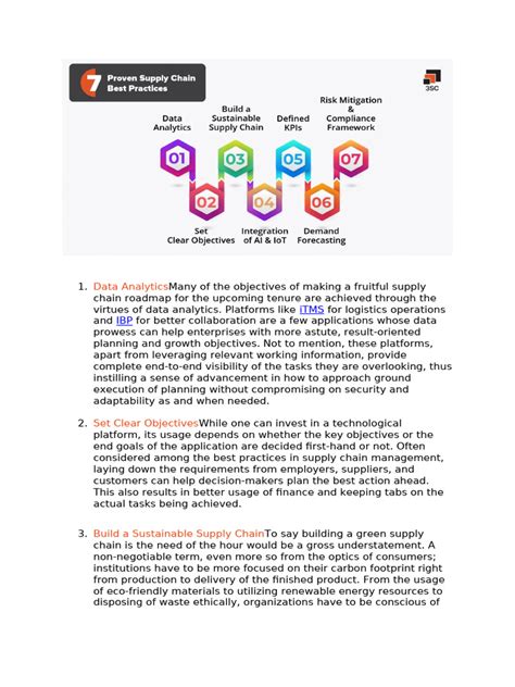 7 Best Practices Of Scm By 3sc Pdf Supply Chain Management Supply