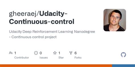 GitHub Gheeraej Udacity Continuous Control Udacity Deep Reinforcement Learning Nanodegree