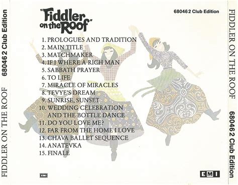Release “fiddler On The Roof” By Various Artists Cover Art Musicbrainz