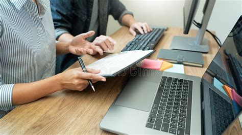 Team Of Programmers Working Together Development Website Design And