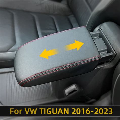 Capa Protetora De Couro Para Caixa Do Bra O Central Acess Rios Para Volkswagen Vw Tiguan
