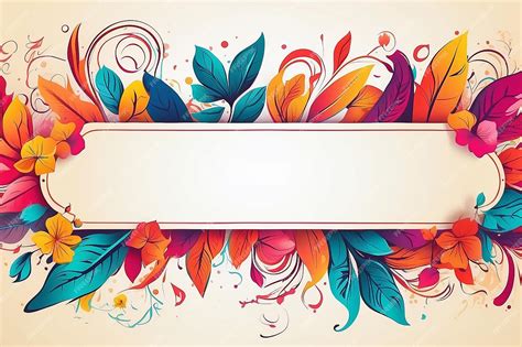 premium photo a colorful border adobe illustrator file is available