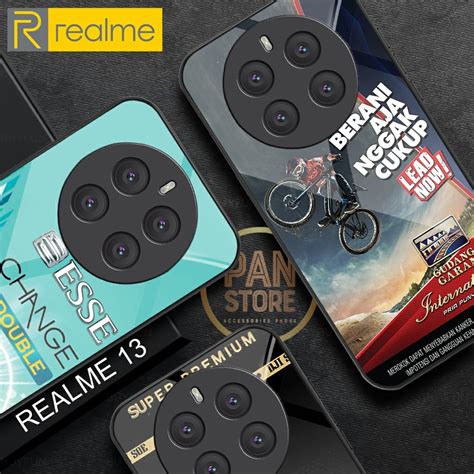 Latest Realme 13 Glossy Glass Softcase Real 13 Cellphone Casing