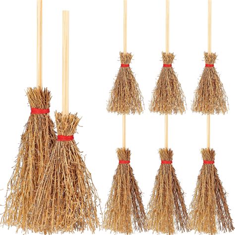 10 Pcs Mini Broom Models Tiny Brooms Mini Witch Brooms Witch Broom