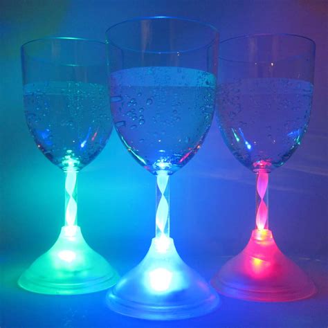 Wine Glass Dim Light Light Up Led Champagne Glasses Multi Color