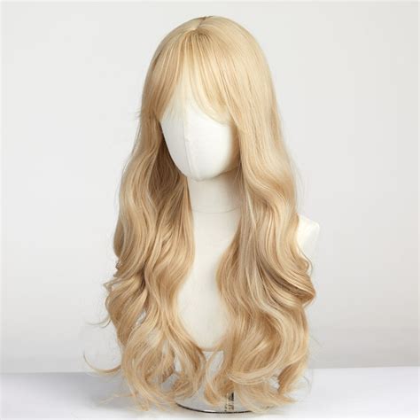 Blonde Hair Wig Long Curly Blonde Wig Beautiful Long Blonde Wig Wigs