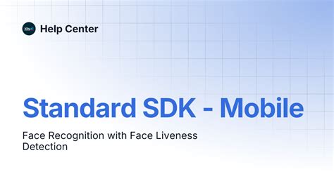 Standard Sdk Mobile Help Center