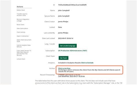 Deleting And Archiving Client Records Have A Question