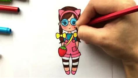 Как нарисовать милую девочку Простой рисунок Поэтапное рисование какнарисовать девочка