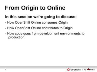 DevOps OpenShift Online ODP Web Development Internet