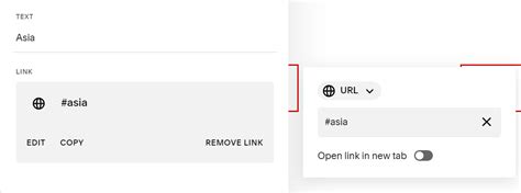 Click Button Show Corresponding Section Summary Block