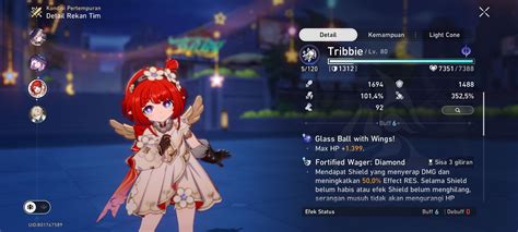 Honkai Star Rail Indonesia [hosi] Tribbie Sign Stat In Game Segini Udh Oke Belum Posisinya