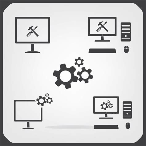 Premium Vector Setting Parameters Laptop Icon Vector Illustration