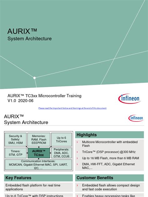 infineon aurix tc3xx system architecture training v01 00 en pdf