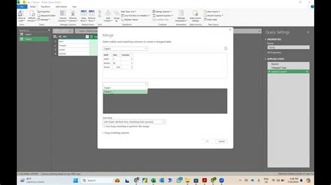 5 Mins Tutorial Merge Two Tables Using Powerquery No Common Column Needed Youtube